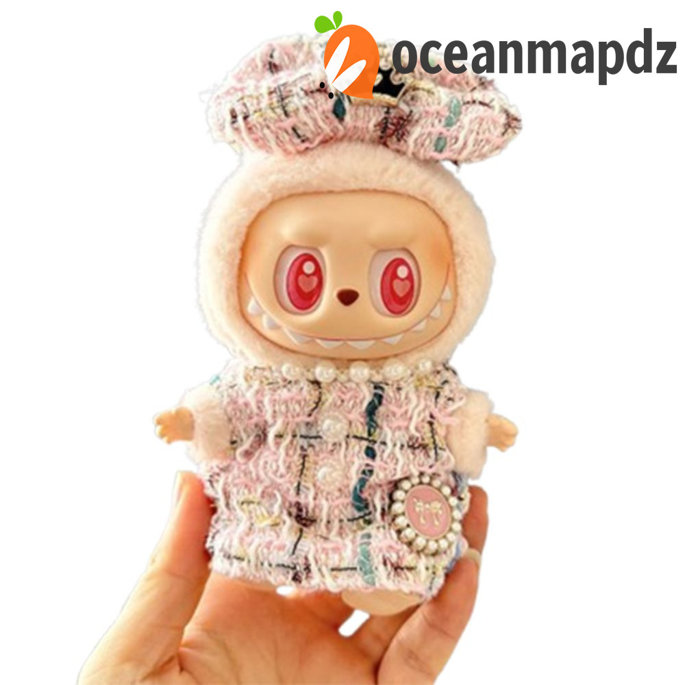 Oceanmapdz 1 ชุด Labubu II ชุดตุ๊กตาตุ๊กตา, ชุดเปลี่ยนชุดนั่ง Party Labubu เสื้อผ้าตุ๊กตา, Trim ...