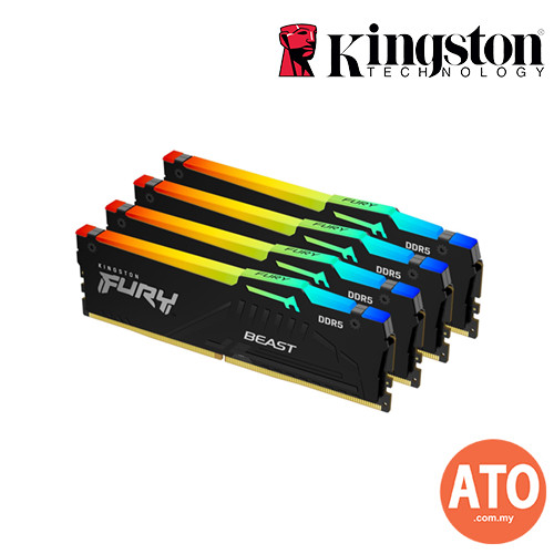 Hyperx FURY Beast RGB 16GB DDR5 5200/5600/6000/6800 MHz Desktop PC DIMM ...
