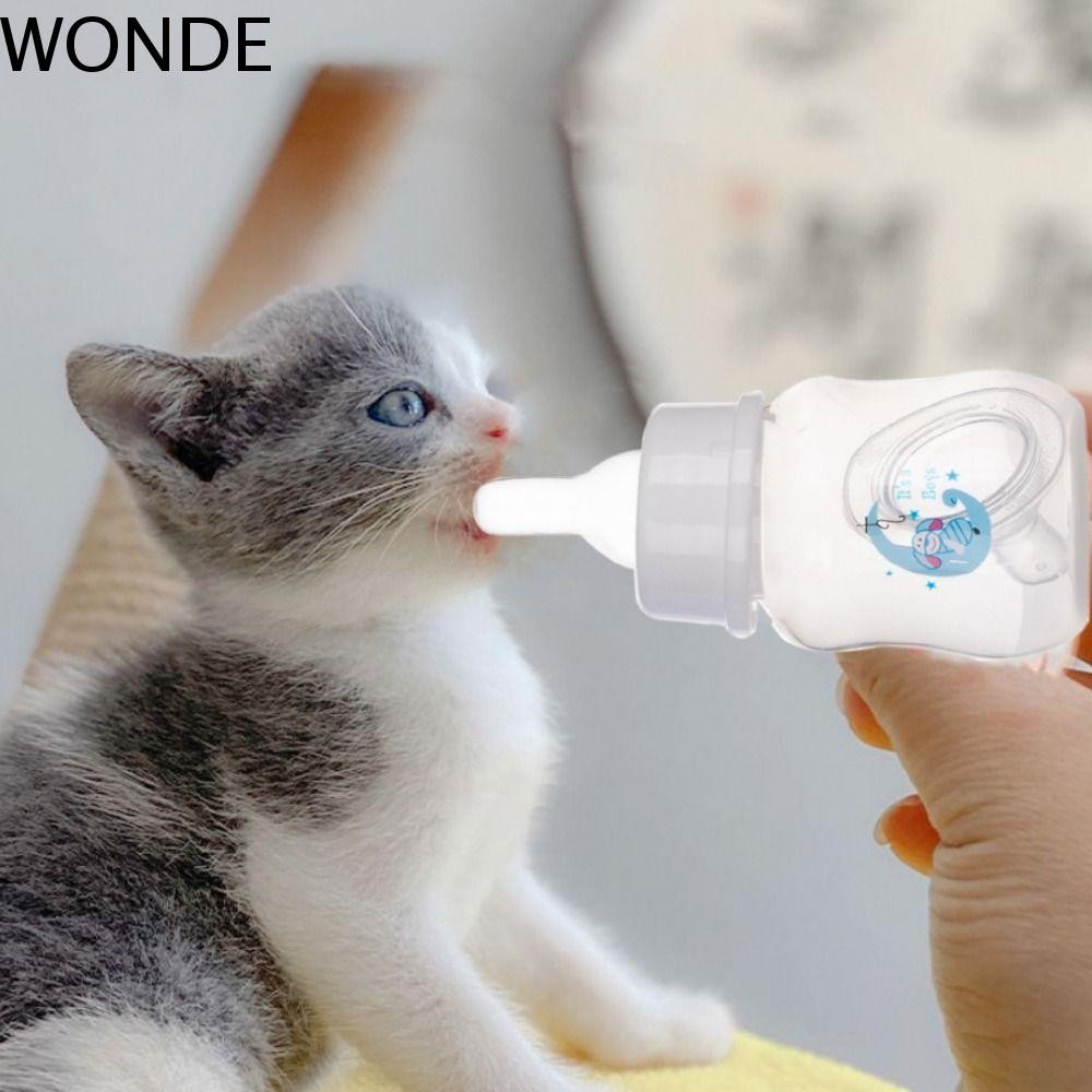Wonde Cat Baby Milk Feeder, 60ML Bite Resistance ขวดนมลูกแมว,แมวดื่มขวด ...