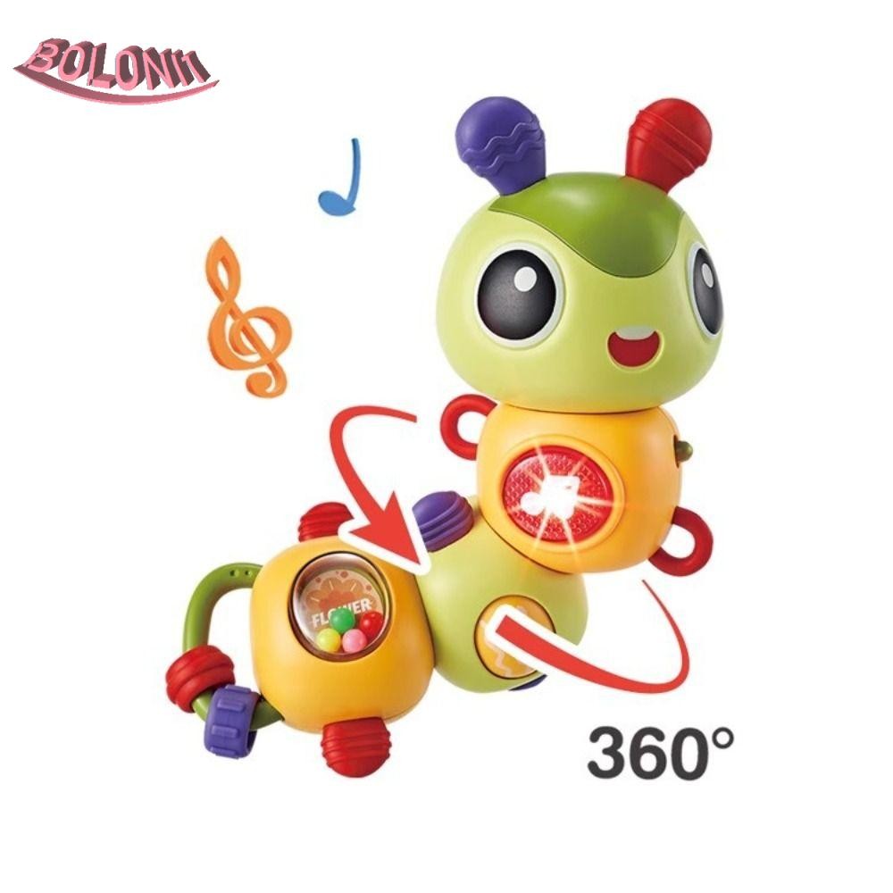 Bo ของเล่นประสาทสัมผัสดนตรี, เสียงพร้อมไฟเพลง Caterpillar ปริศนาของเล่น ...