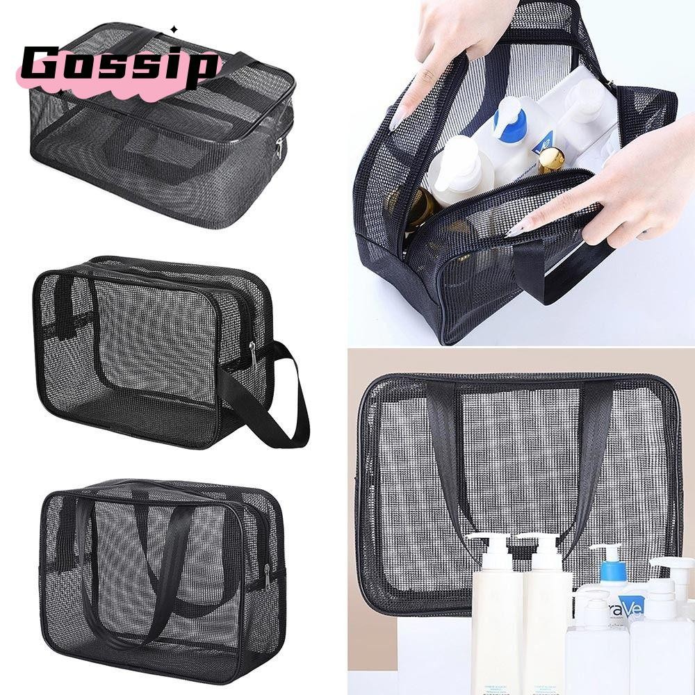 Gossip Mesh Shower Bag Quick Dry Tote Bag Bathroom Carry Tote พกพาสะดวก ...