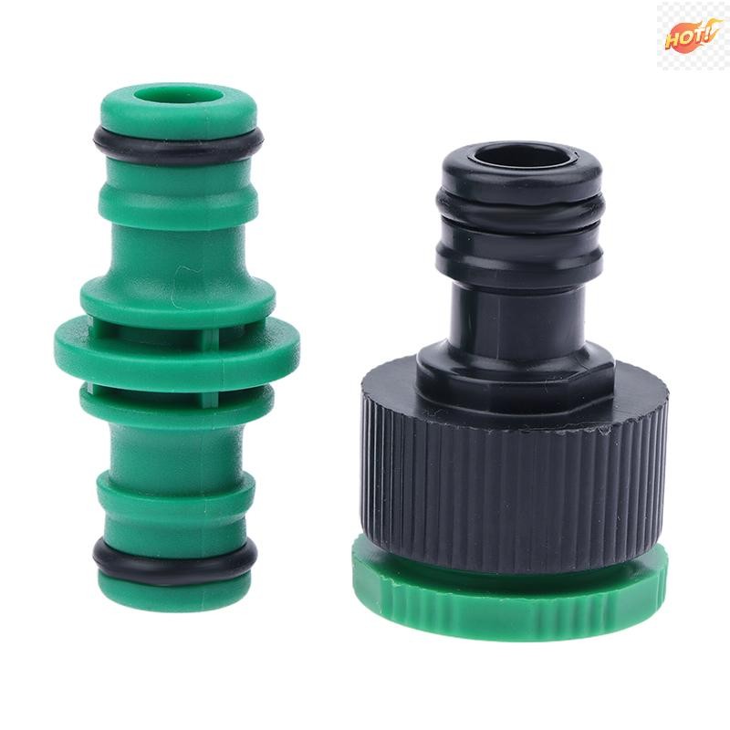 Meet สวนรดน้ําท่อ PP Quick Connector 1/2 End Double ชายท่อข้อต่ออะแดปเต ...