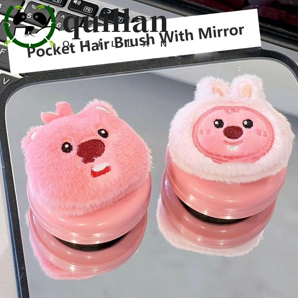 Quillan Loopy Anime Comb, สีชมพูพลาสติกการ์ตูน Air Comb, มินิน่ารักขนาด ...