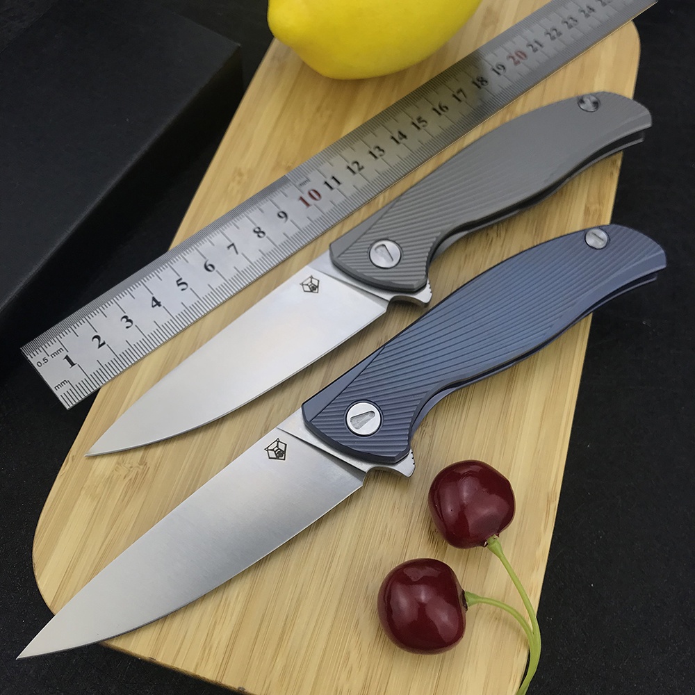 Outdoor Shirogorov Ball Bearing Folding Knife Navajas D2 Blade Self ...