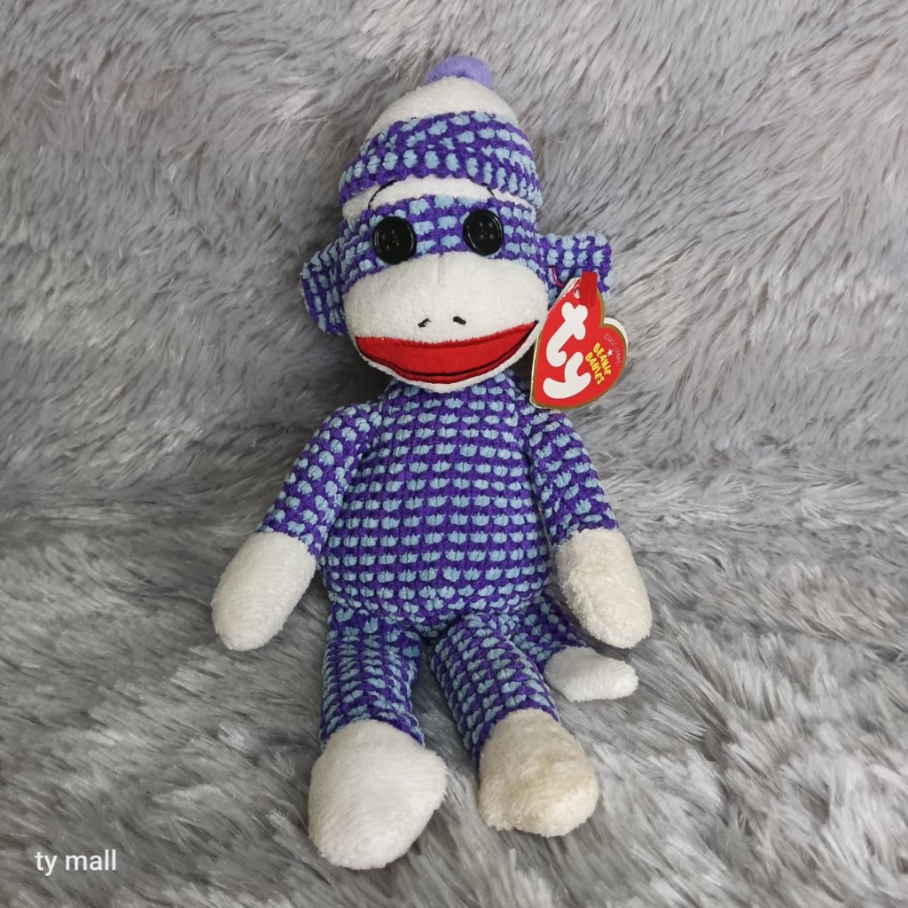 ตุ๊กตาลิง ty Socks The Socks Monkey ขนาด 9 นิ้ว - AM 06(2) | Shopee ...