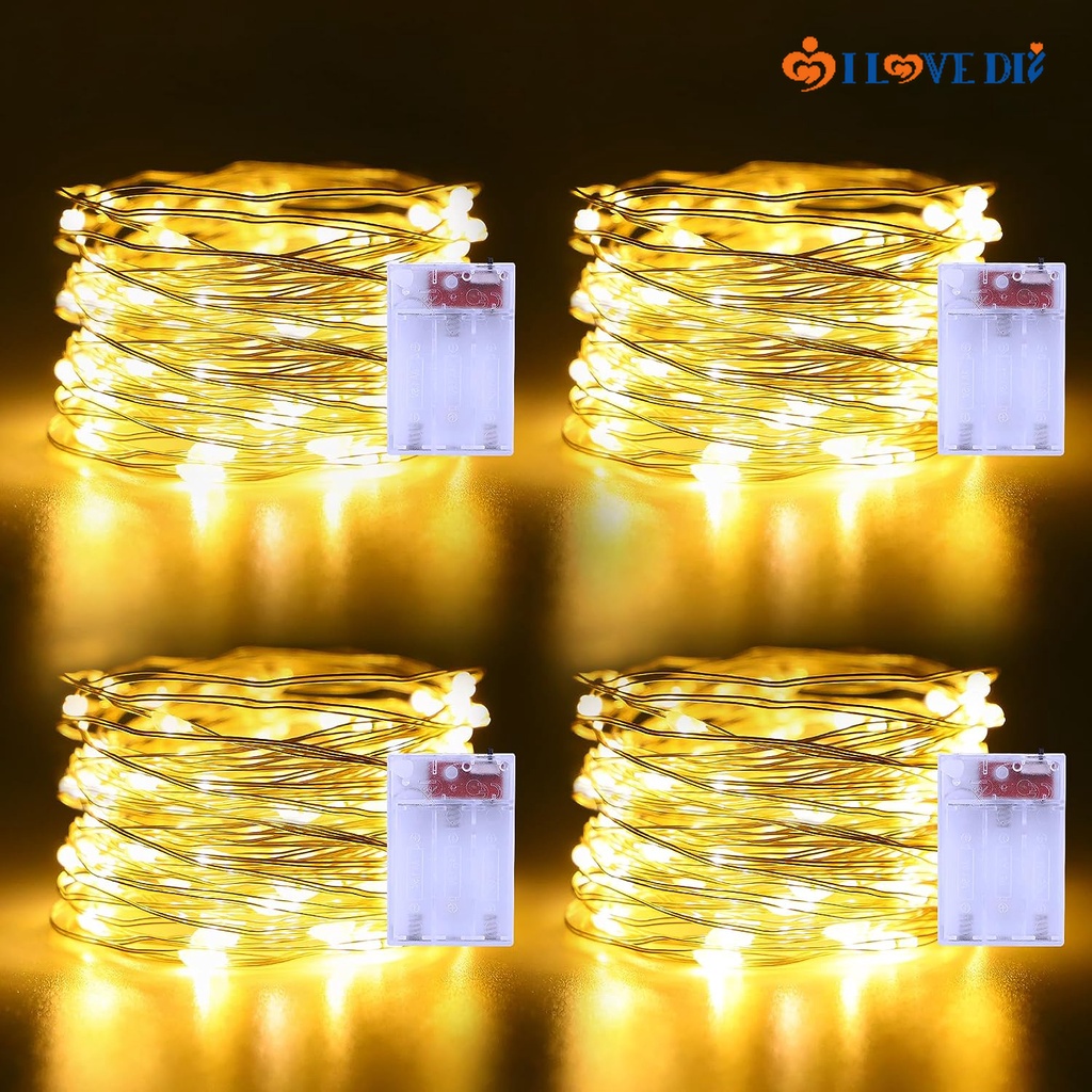2/3/5/10M Led Copper Wire Starry Fairy Lights With Battery Box ...