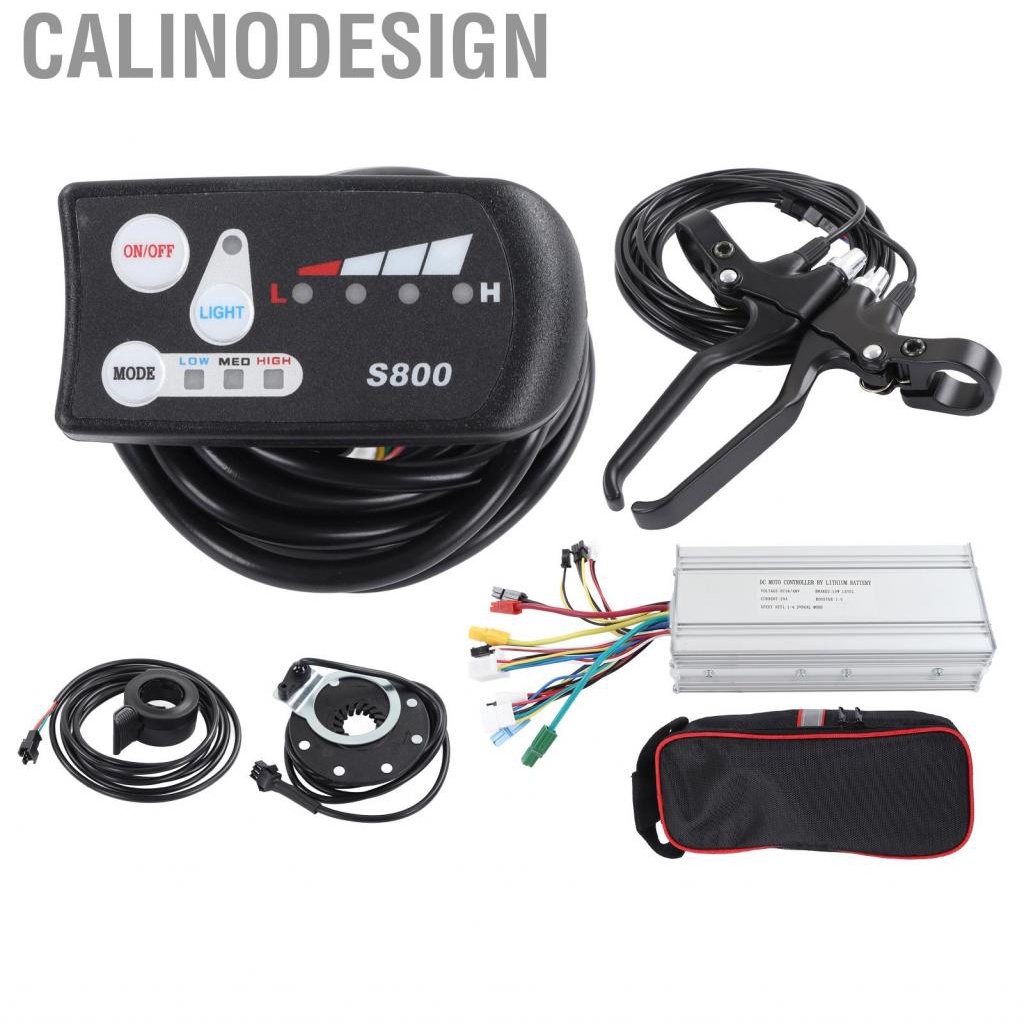Calinodesign 35A Controller Electric Bike Kit Heat Dissipation DC 36V 48V Conversion for Folding ...