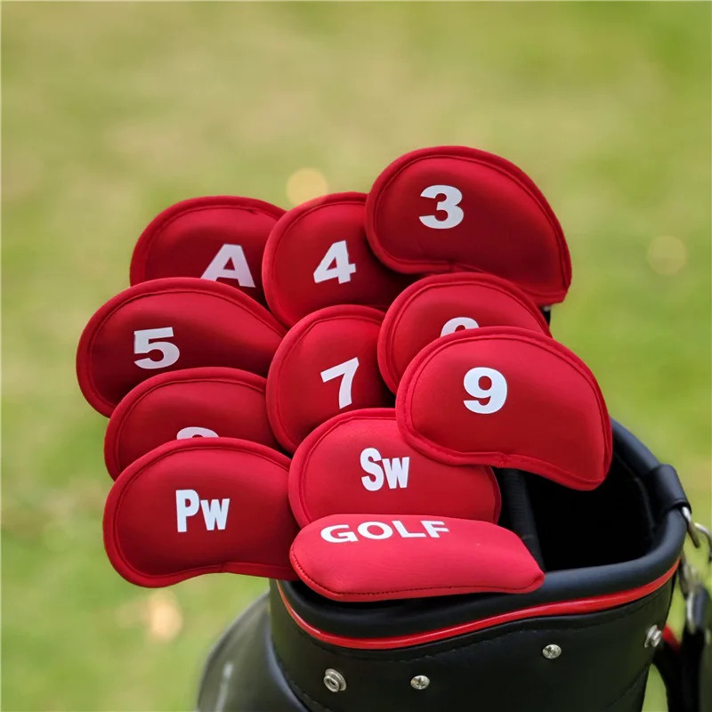 10 Pcs Golf Club Head Covers Iron Putter Head Cover Putter Headcover ...