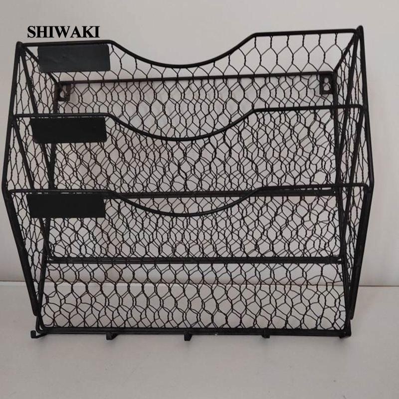 [Shiwaki] ชั้นวางเอกสาร 3 ชั้น สําหรับห้องนั่งเล่น สํานักงาน อพาร์ทเ ...