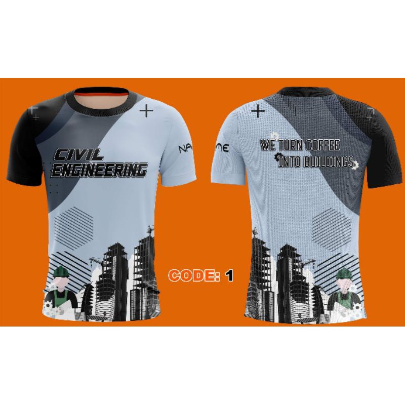 ผลิตภัณฑ์ใหม่เสื้อยืดวิศวกรรมโยธาที่หลอมเหลวอย่างเต็มที่ | Shopee Thailand