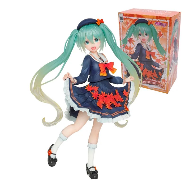 18cm Hatsune Miku Anime Figure 3rd Season Autumn Ver Kawaii Girl Action ...