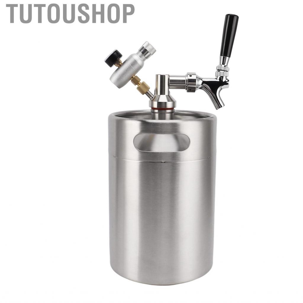 Tutoushop Coffee Keg Even Distribution Mini Beer 5L with Outlet Valve ...