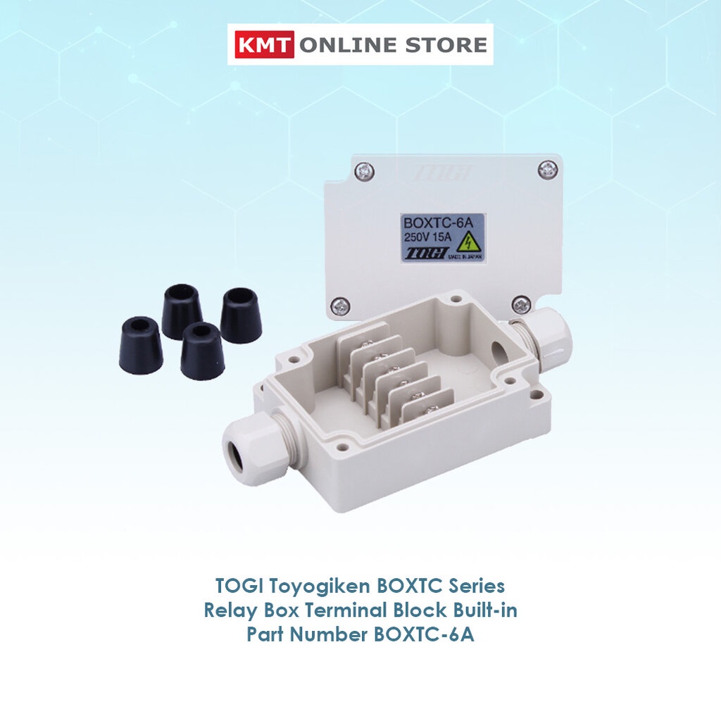 TOGI BOXTC Series Relay Box Terminal Block Built-in 6 Poles 5 ตัว ...