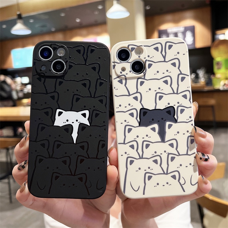 Couple Cute Casing For iPhone 15 14 Plus 13 Pro Max 12 11 Pro Max X Xs Xr 7 8 Plus Xsmax Cartoon ...