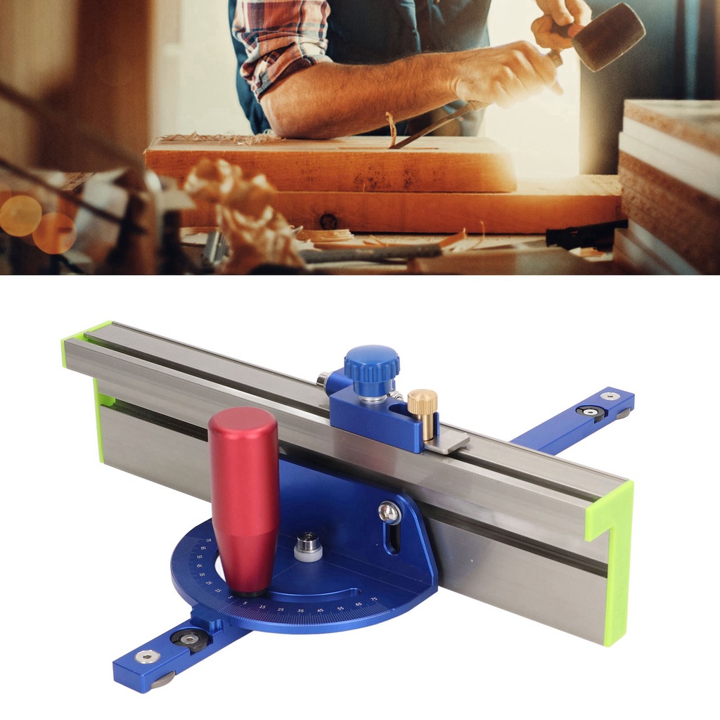 SaTine โต๊ะเลื่อย Miter Gauge System Push Table Handle Limit Block ...
