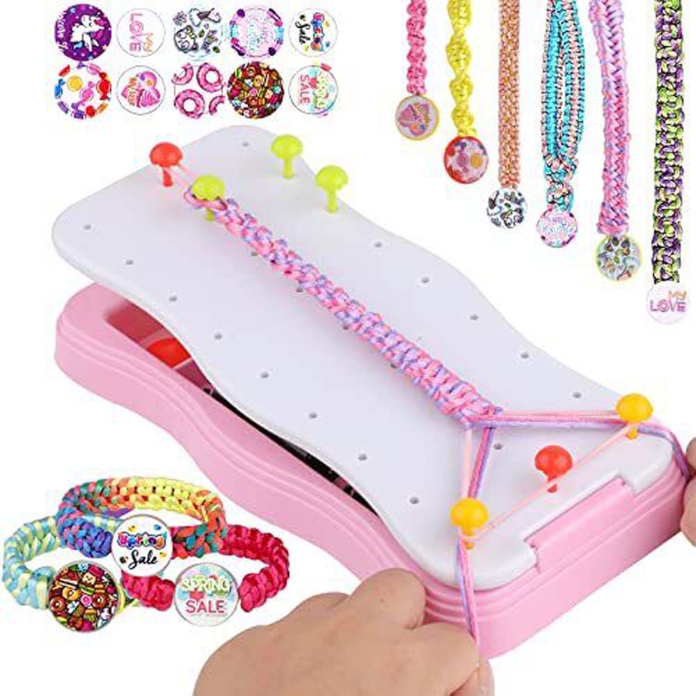 DIY Bracelet Making Kit For Girls Friendship Jewelry Loom Braid ...