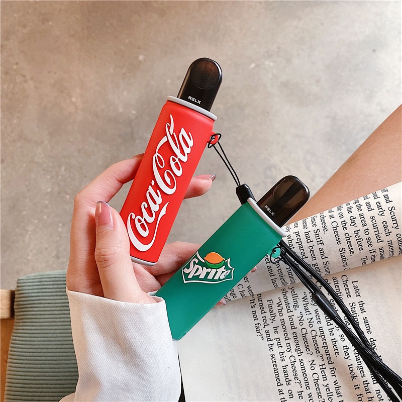 เคสกันกระแทก พร้อมสายคล้องคออย่างดี Cola Bottle Relx Case for Relax ...