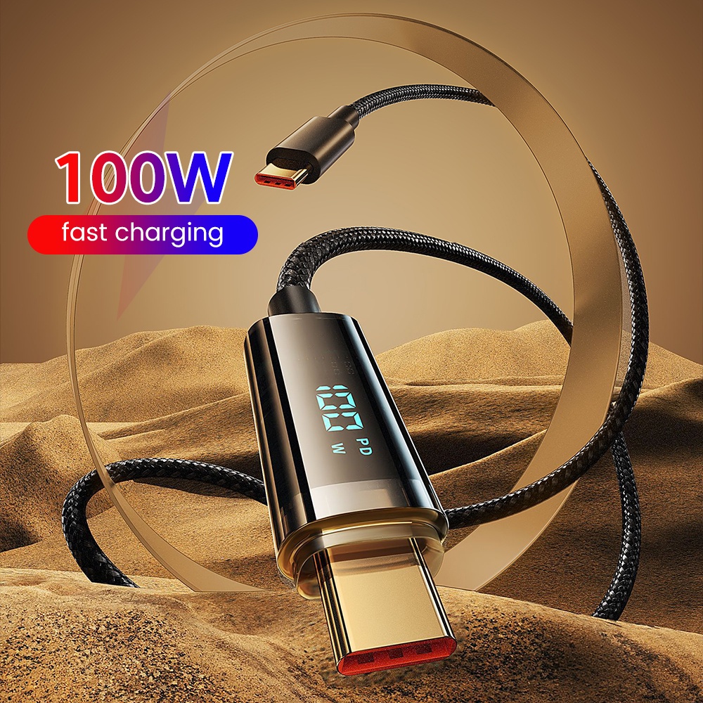 Pd100w สายชาร์จ Type C หน้าจอดิจิทัล 66W USB Type-C สําหรับ Huawei และ Xiaomi | Shopee Thailand