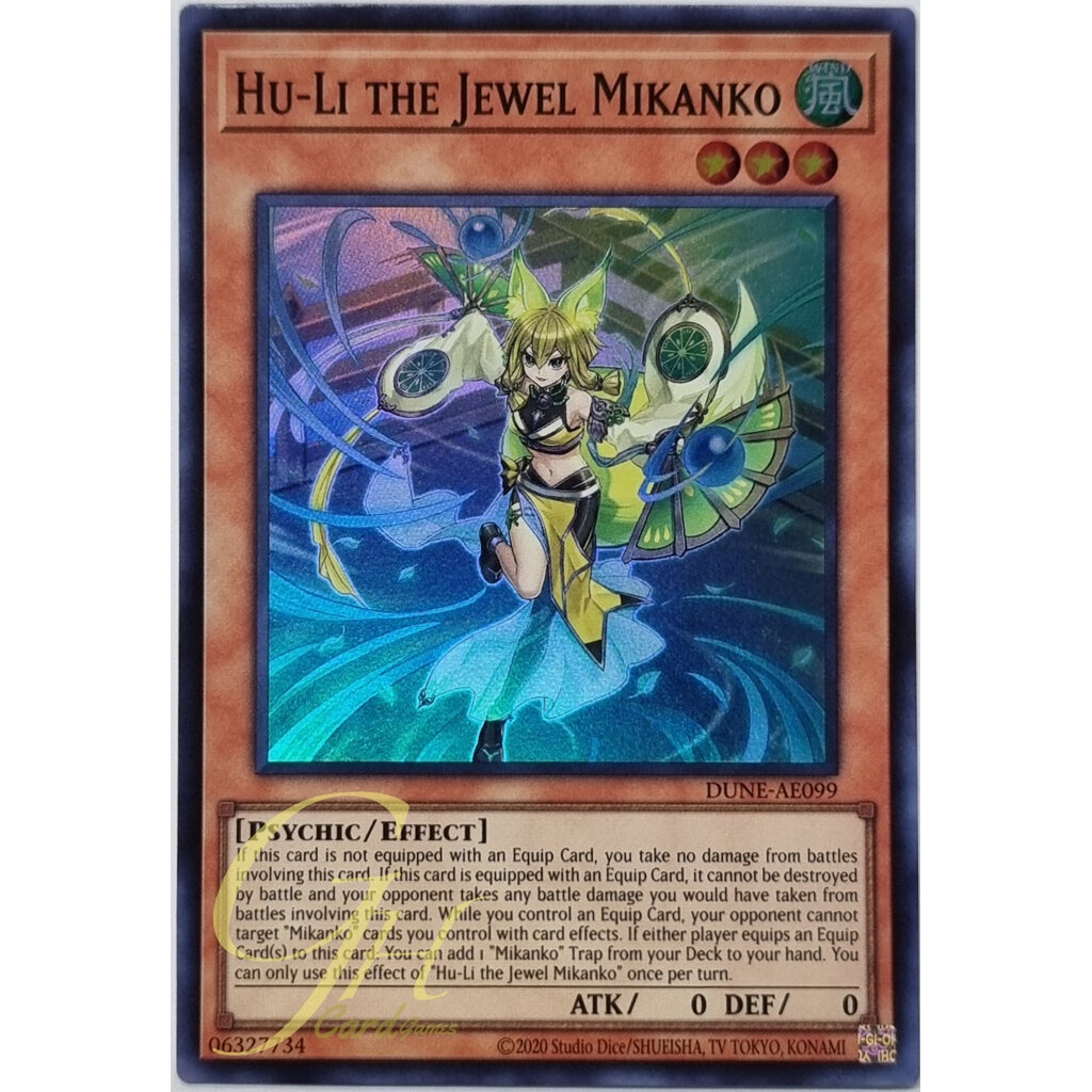 Yugioh [DUNE-AE099] Hu-Li the Jewel Mikanko (Super Rare) | Shopee Thailand