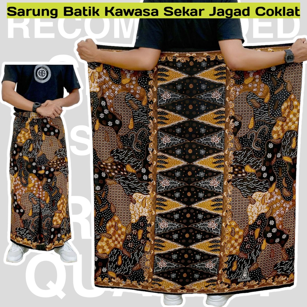 Sekar Jagad Brown Batik Sarong/Pekalongan Batik Sarong/Gus Iqdam Series ...