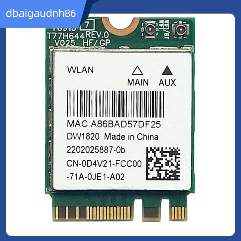 【พร้อมส่ง】การ์ดเครือข่ายไร้สาย Dw1820 QCNFA344A 2.4G+5G Dual-Band ...