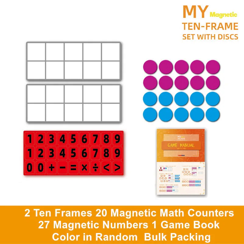 Magnetic Ten Frames Set Math Manipulative for Elementary Classroom ...