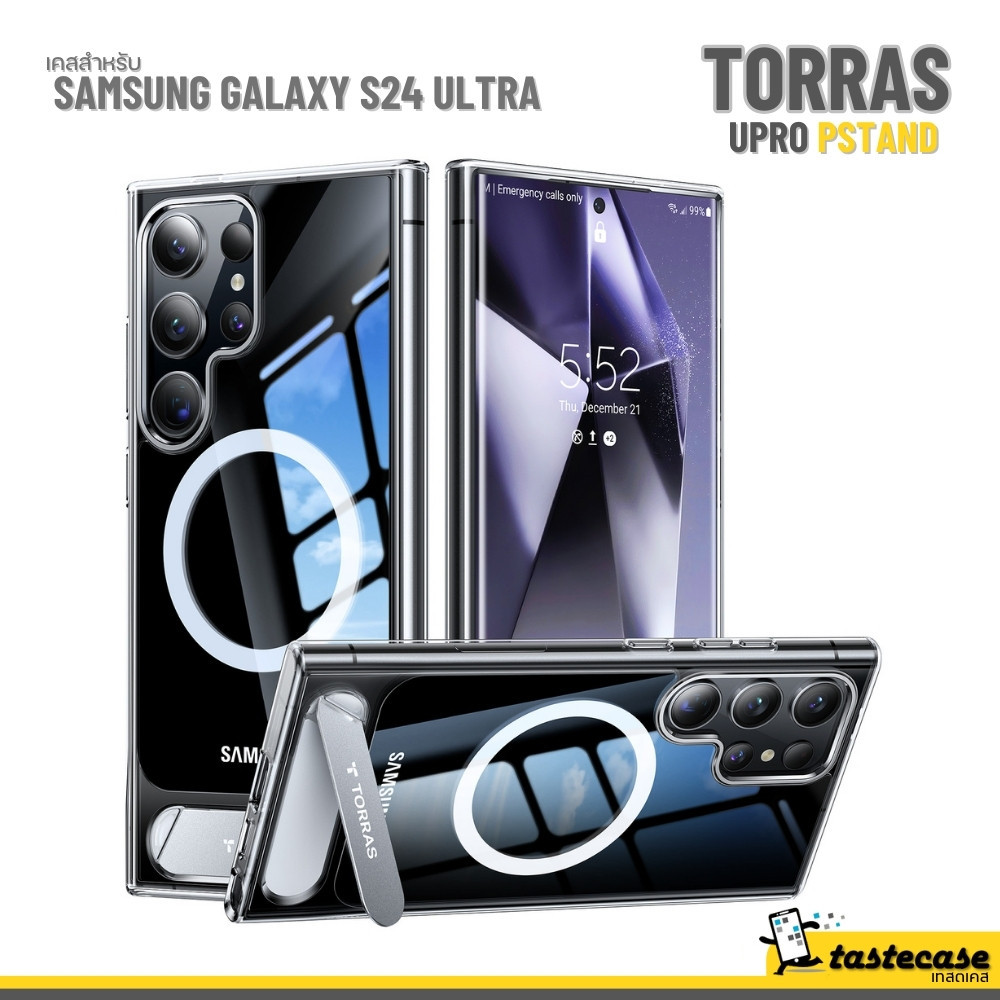 Torras UPro PStand Clear เคสสำหรับ Samsung Galaxy S24 Ultra | Shopee ...