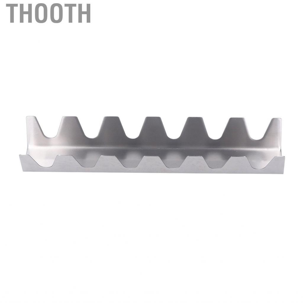 Thooth Taco Holder Stainless Steel 6 Grids Rust Proof Heat Resistant ...