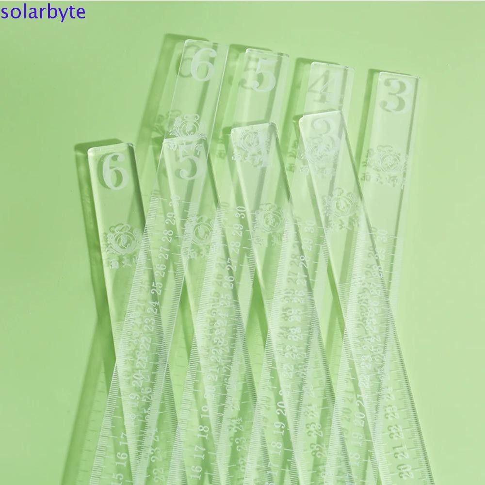 Solarbyte 2 ชิ้นคุกกี้ Balance ไม้บรรทัด,อะคริลิค 30 ซม.บิสกิตเค้ก Rolling เครื่องมือ,อุปกรณ์ ...