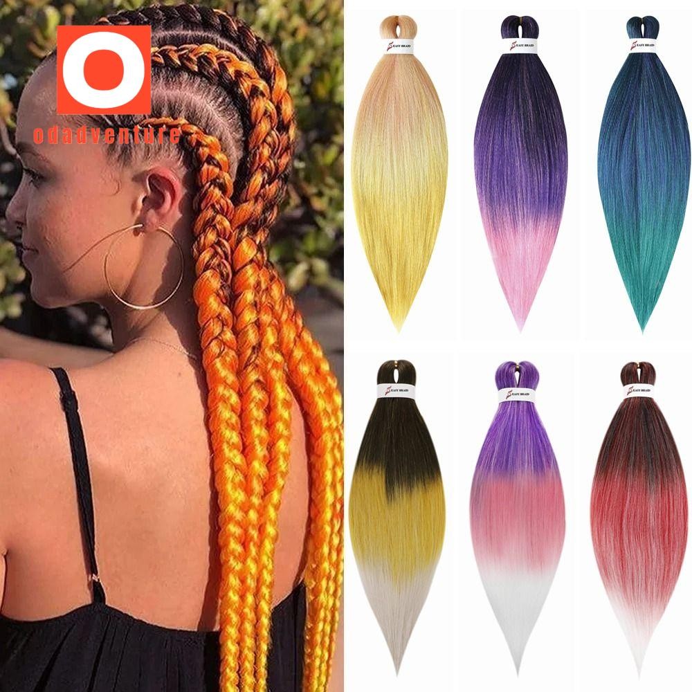 Odadventure Ombre Braiding Hair, Pre-streted DIY Jumbo Braid Hair ...