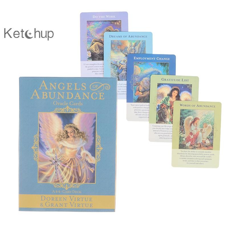 ซอสมะเขือเทศ Angels of Abundance Oracle การ์ดไพ่ทาโรต์ Party Divination ...
