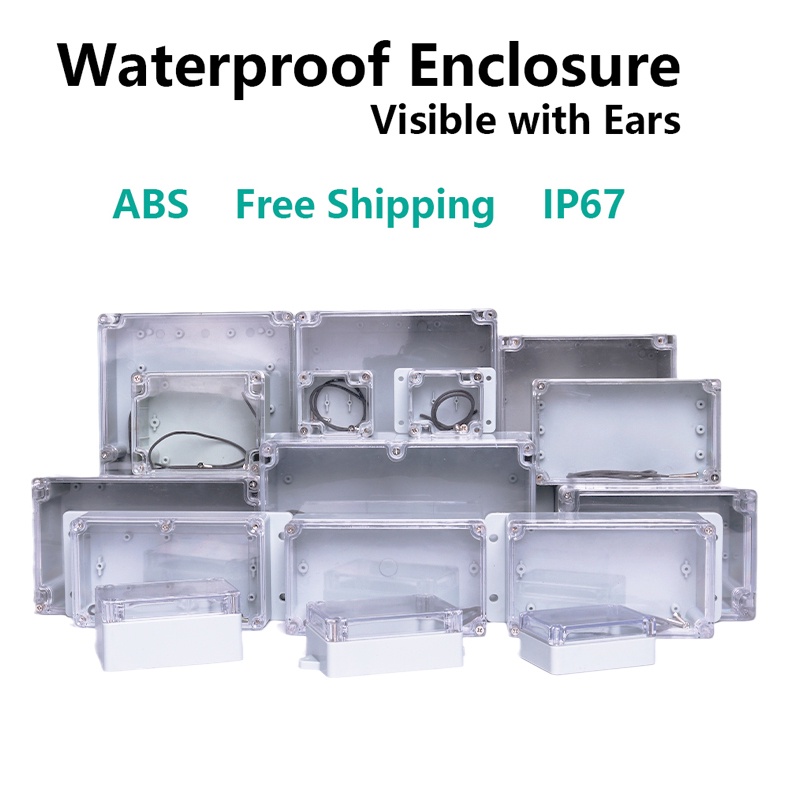 IP67 Plastic Transparent Box Waterproof Enclosure Electronic Project ...