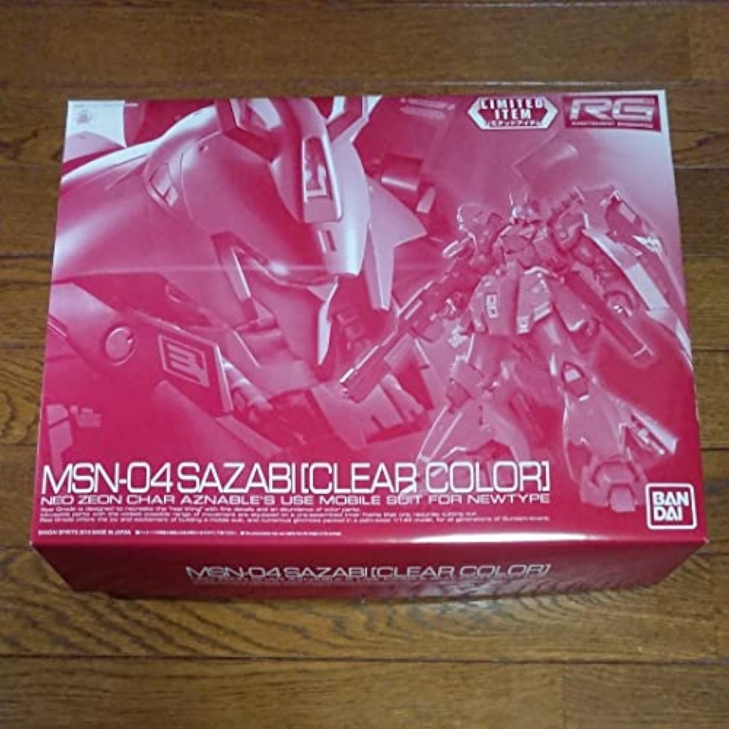 RG 1/144 Sazabi [Clear Color] Plastic model "Mobile Suit Gundam Char's ...