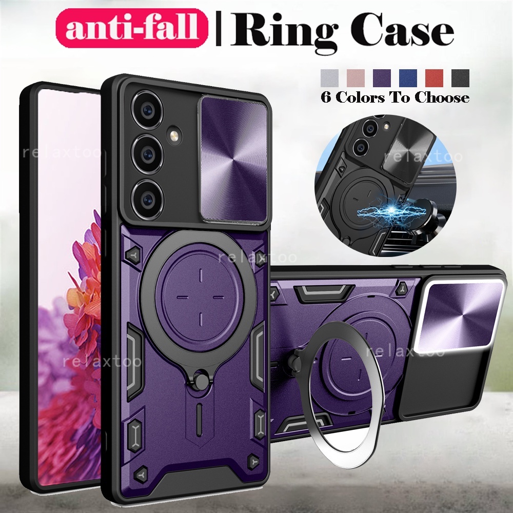 เคสโทรศัพท์มือถือ กันกระแทก พร้อมแหวนขาตั้งโลหะ สําหรับ Samsung Galaxy A05 s A05S A15 A25 5G 4G ...