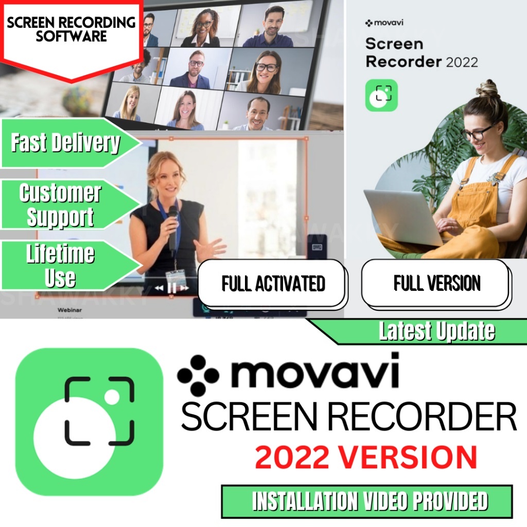 Movavi Screen Recorder Studio 2022 Version Software For PC | Shopee ...
