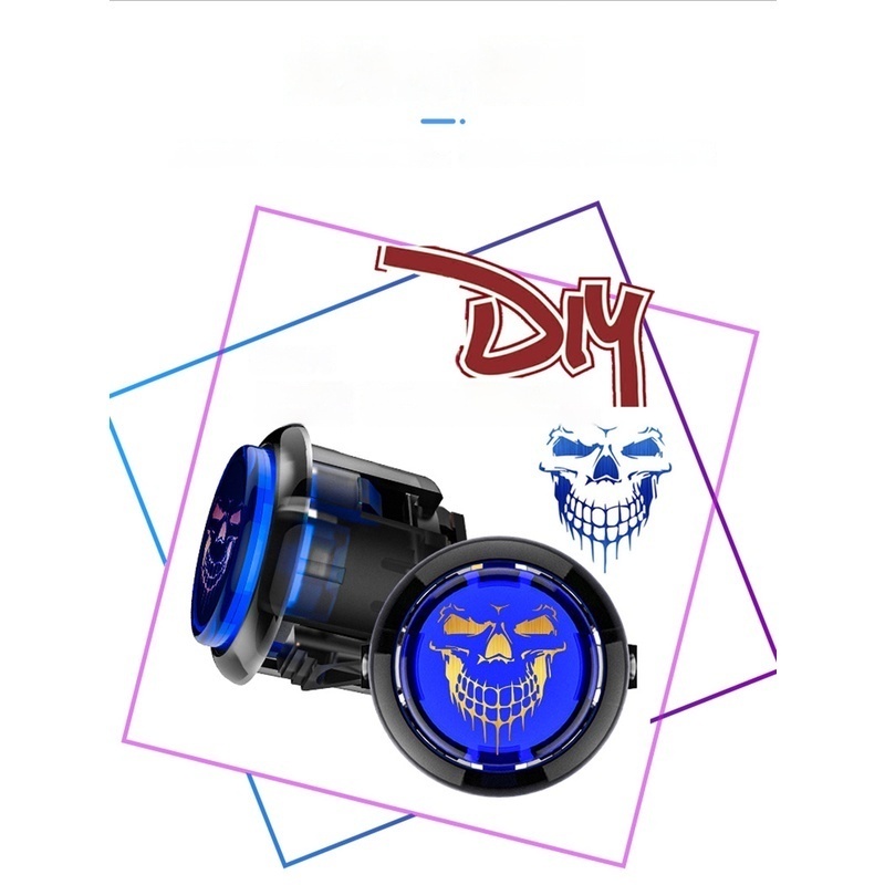 Qanba HITBOX Gravity KS ปุ่มกดสวิตช์ปุ่มกด 30/24 มม. 6 ปุ่ม สําหรับ ...