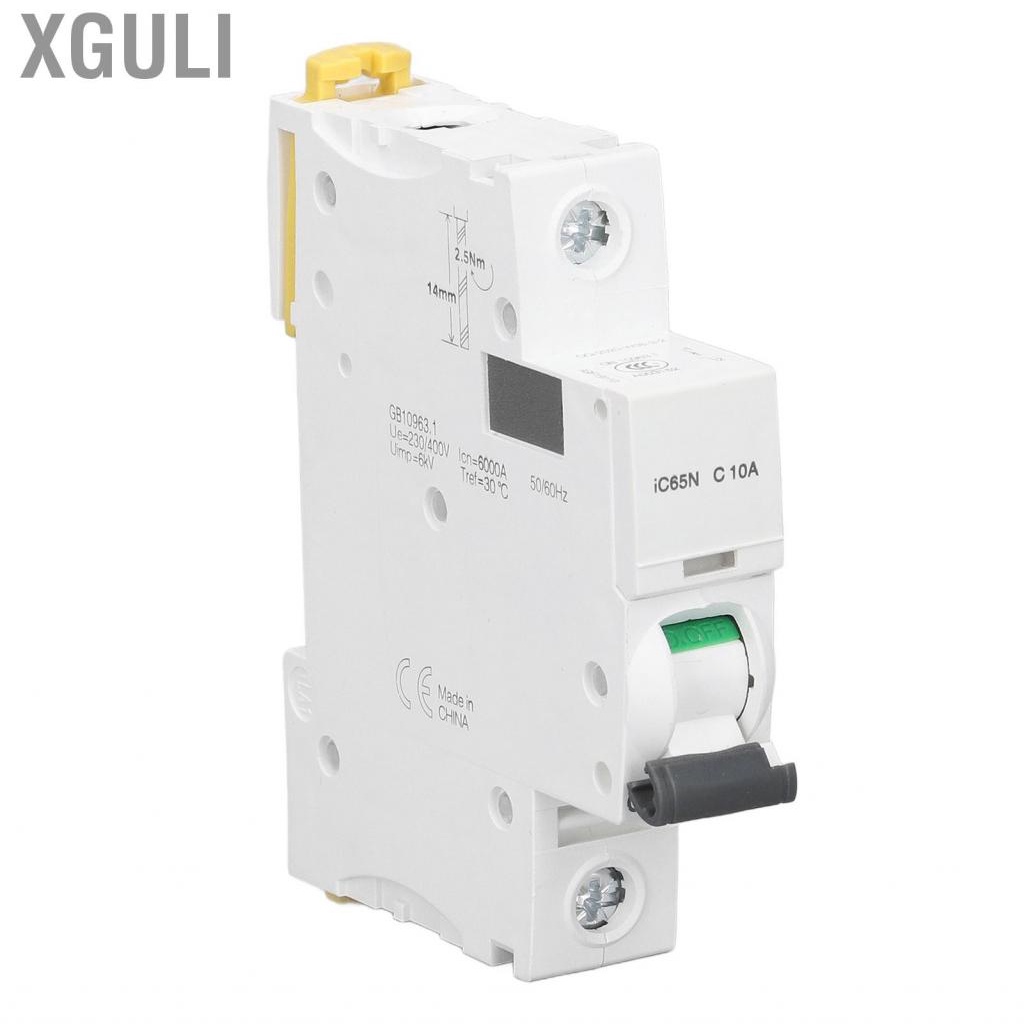 Xguli Miniature Circuit Breaker 1P Residual Current Isolator DIN Rail Mount Breaking Up To 6000A ...