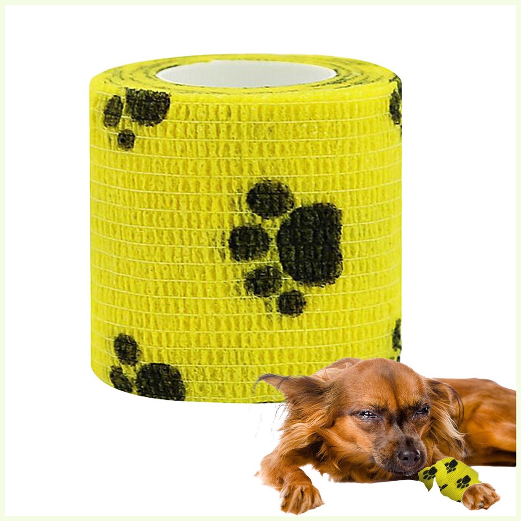 Vet Bandage Wrap Breathable Dog Bandage รองเท้า Vet Pet Wraps สุนัข ...