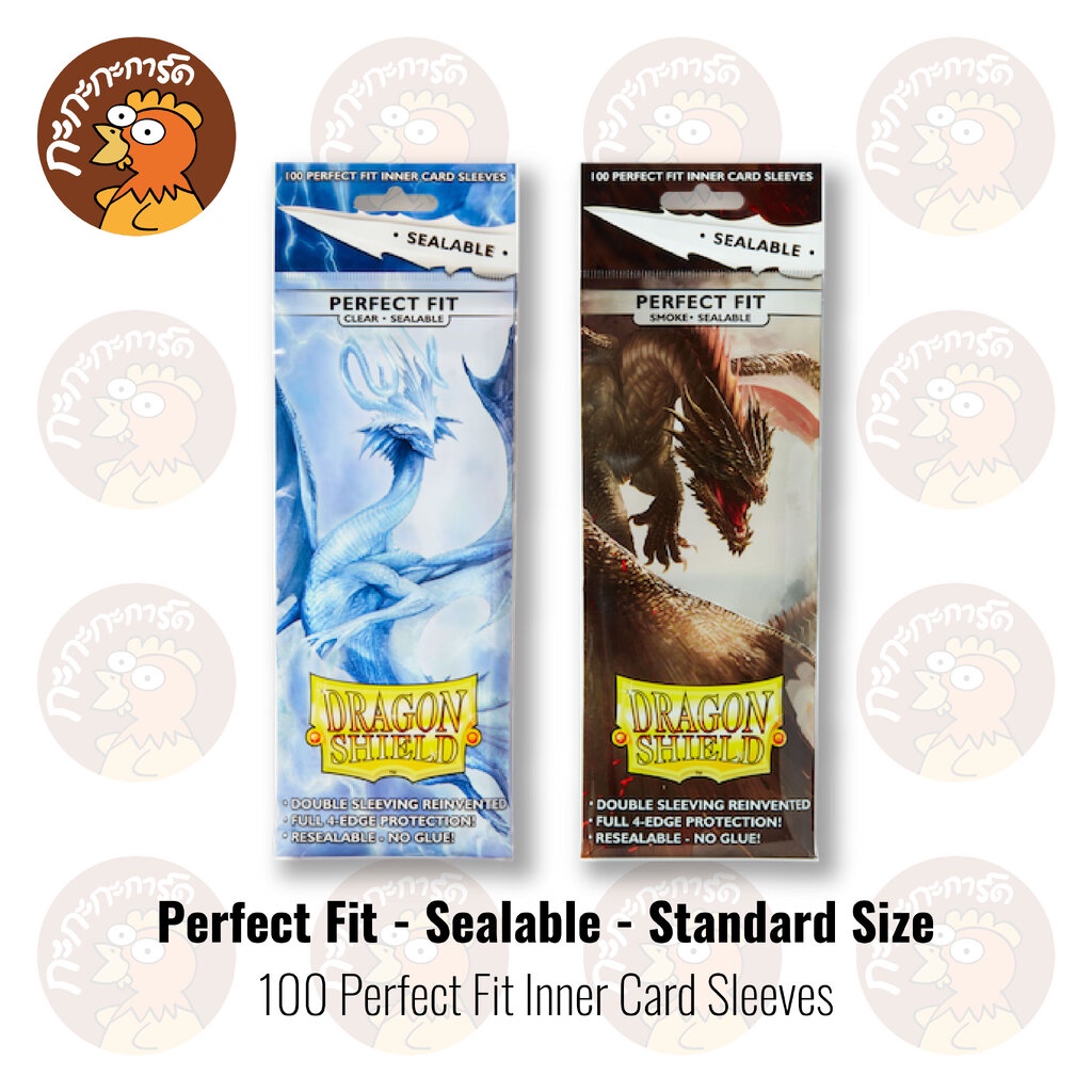 Dragon Shield - Perfect Fit Sealable Standard Size - 100 Inner Sleeves ...