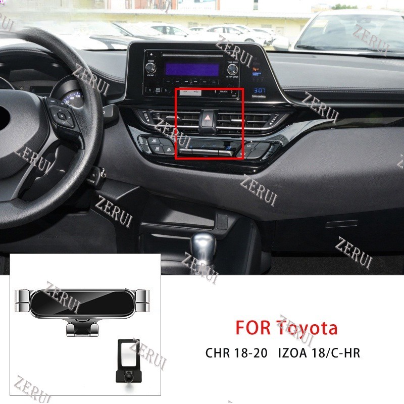 Zrสําหรับแรงโน้มถ่วงโทรศัพท์มือถือสําหรับtoyota C-HR CHR Izoa 2018 2019 2020 2021 2022 Air Vent ...
