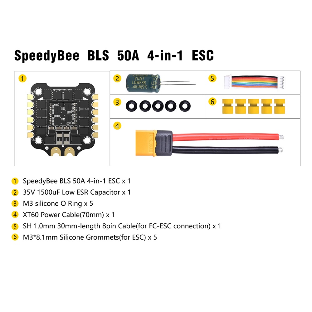Speedybee F405 V3/V4 FC ESC Stack 3-6S Lipo ตัวควบคุมการบิน BLS 50A/55A ...