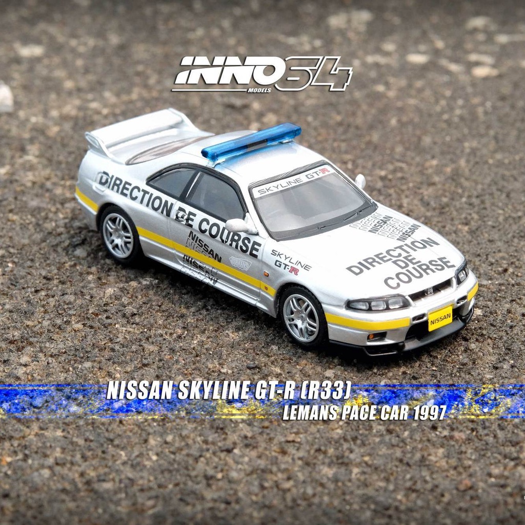โมเดลรถยนต์อัลลอย Inno64 1/64 Nissan Skyline R33 Leman Rally Safe ของ ...