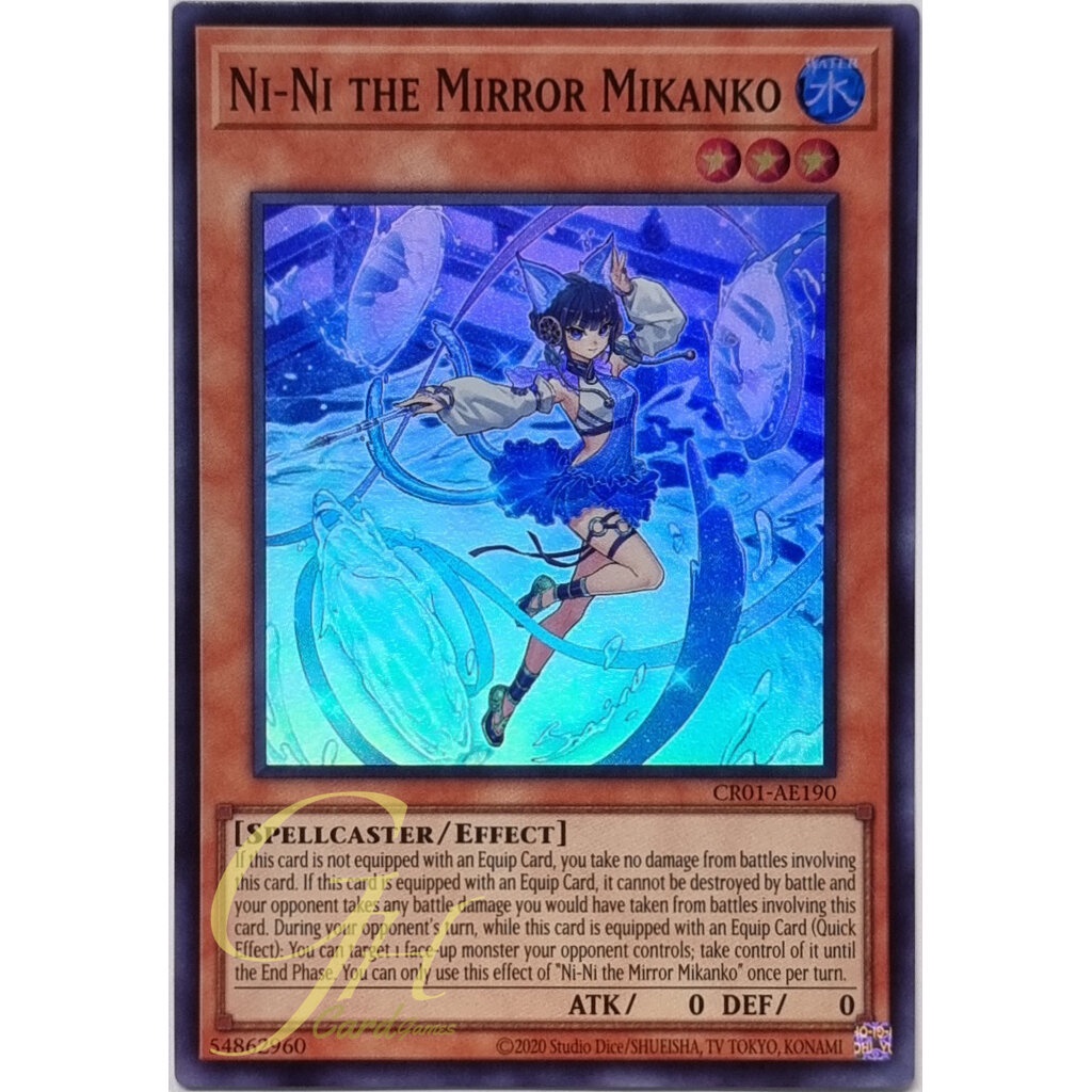 Yugioh [CR01-AE190] Ni-Ni the Mirror Mikanko (Super Rare) | Shopee Thailand