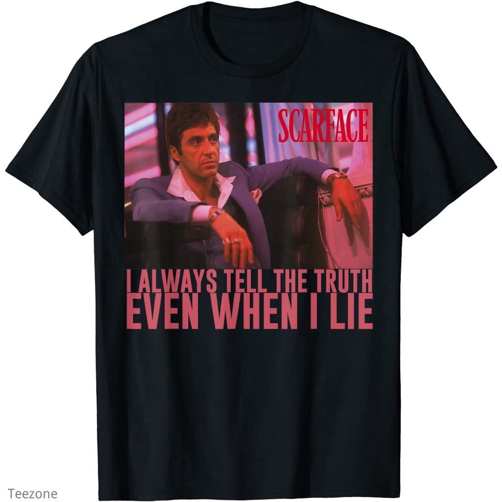 เมย์ a พิมพ์ลาย Scarface I Always ell he ruh Evenเมื่อฉันนอน | Shopee ...