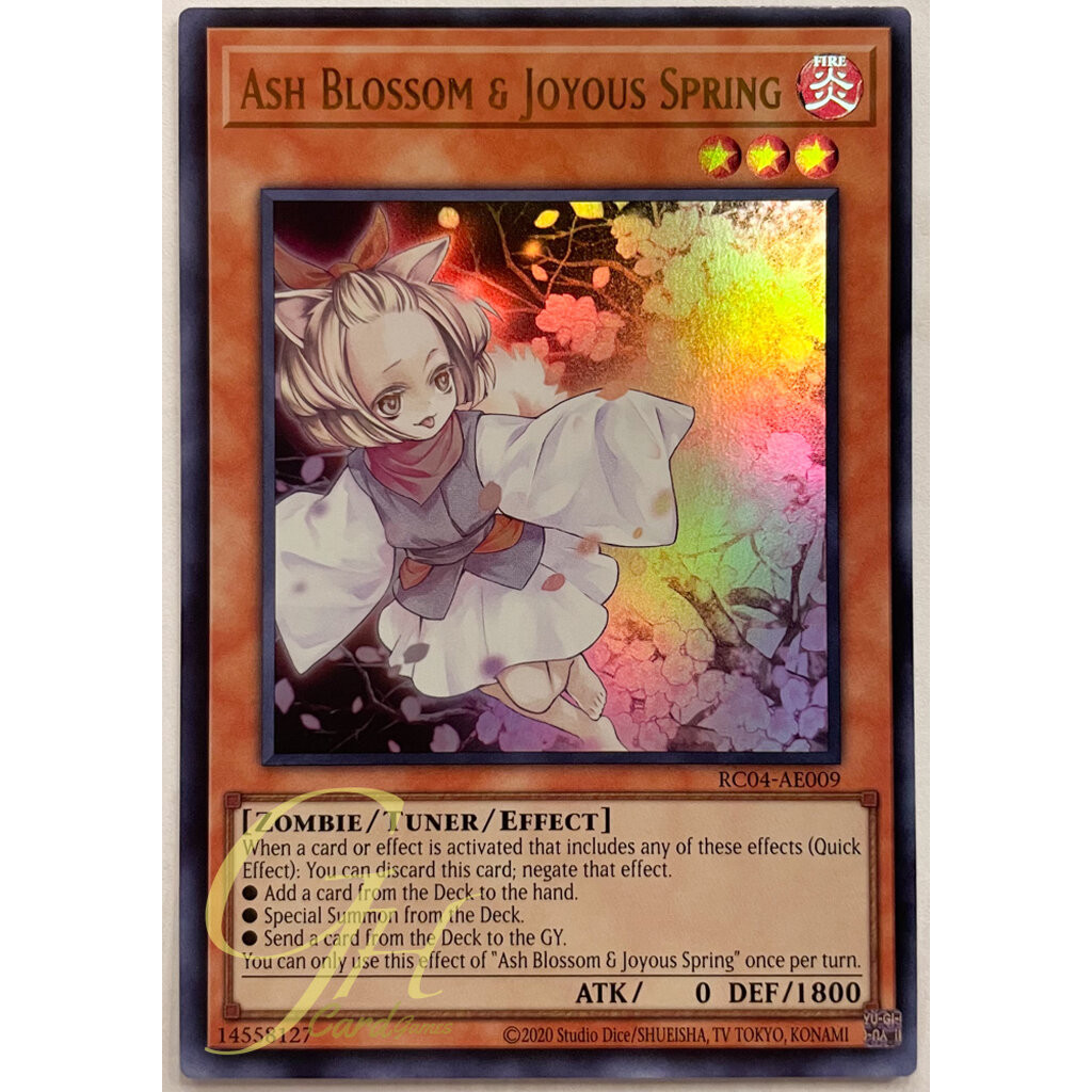 Yugioh [RC04-AE009] Ash Blossom & Joyous Spring (Ultra Rare) | Shopee ...