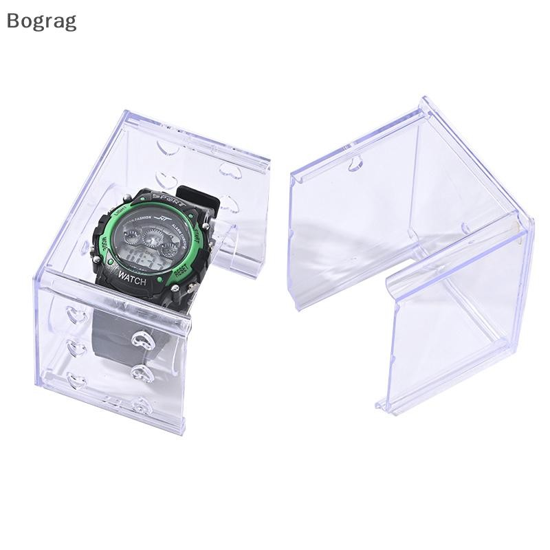[Bogr] พลาสติกใสกล่องเก็บของสี่เหลี่ยมสมาร์ทนาฬิกาอิเล็กทรอนิกส์แสดง ...