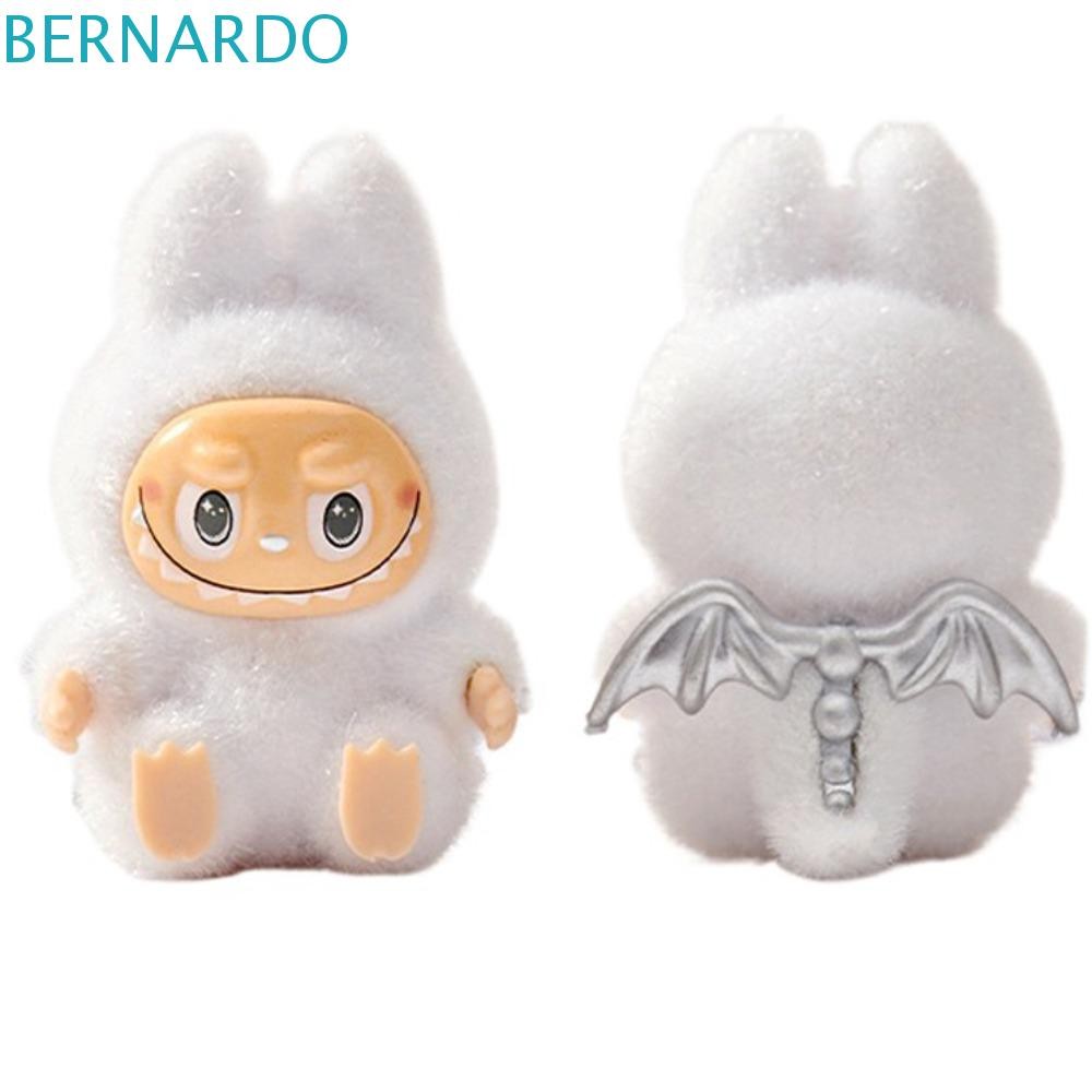 Bernardo Angel Labubu Flocking ตุ๊กตา, Pile Coating Silver Wing Angel ...