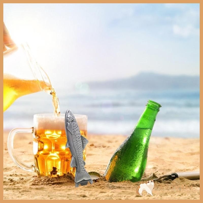 Woow Multifuntional Fish Shape ที่เปิดสแตนเลสสําหรับขวดเบียร์เครื่องมือ ...