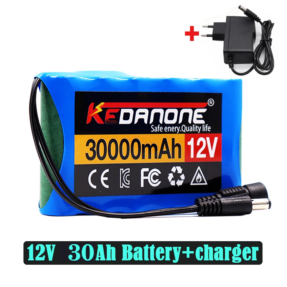 NEW Portable Super 12V 30000mah Rechargeable Lithium Ion Battery Pack ...