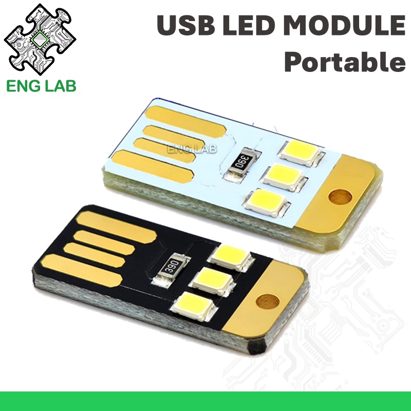 ENGLAB★โมดูล USB LED แบบพกพา, แผงวงจรเรืองแสงสีเต็มรูปแบบ 5V | Shopee Thailand